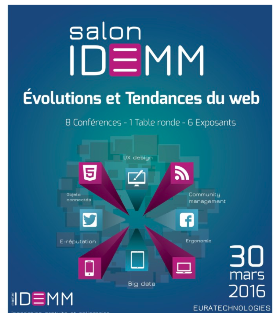 [Event] Retrouvez-nous au salon Idemm'16 - Évolutions et tendances du web - Wexperience
